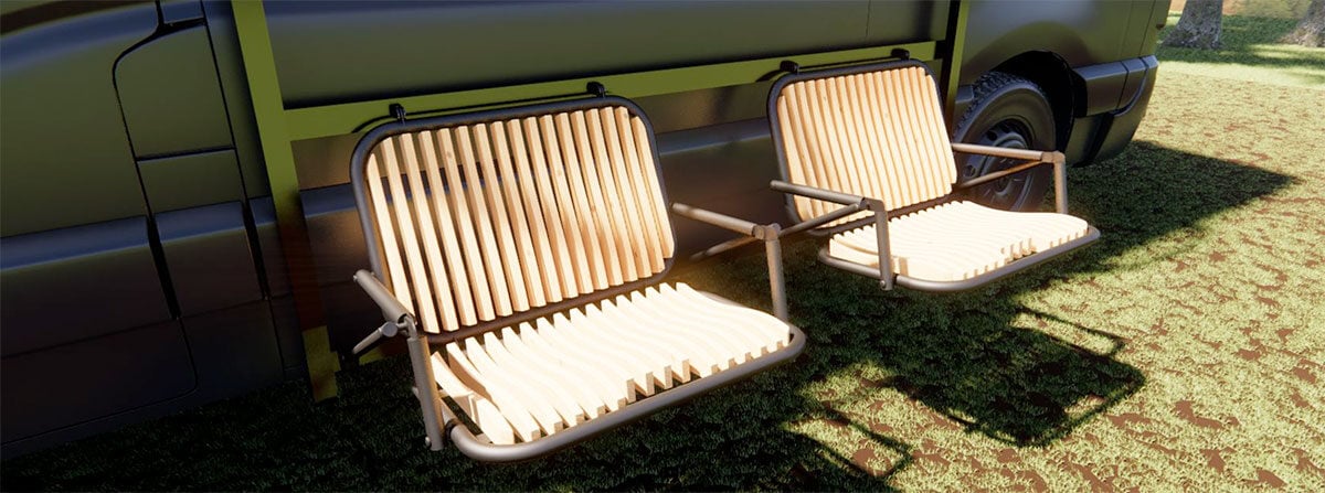 How design students would use our folding brackets in vans