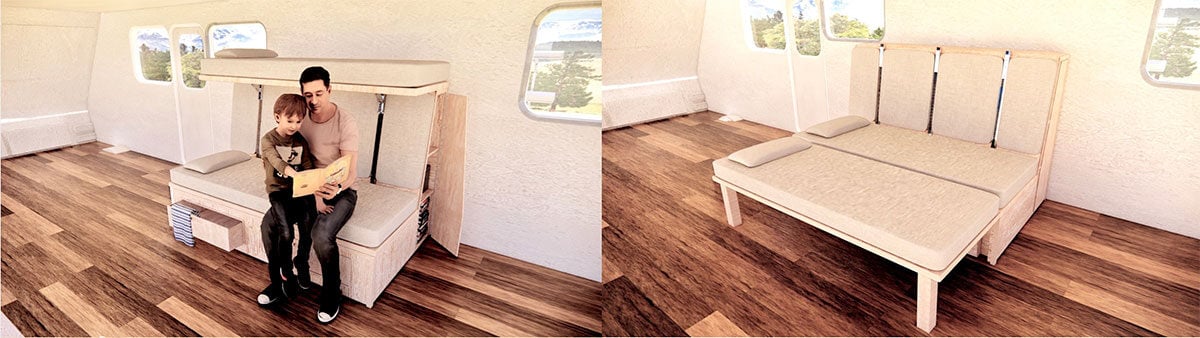 How design students would use our folding brackets in vans